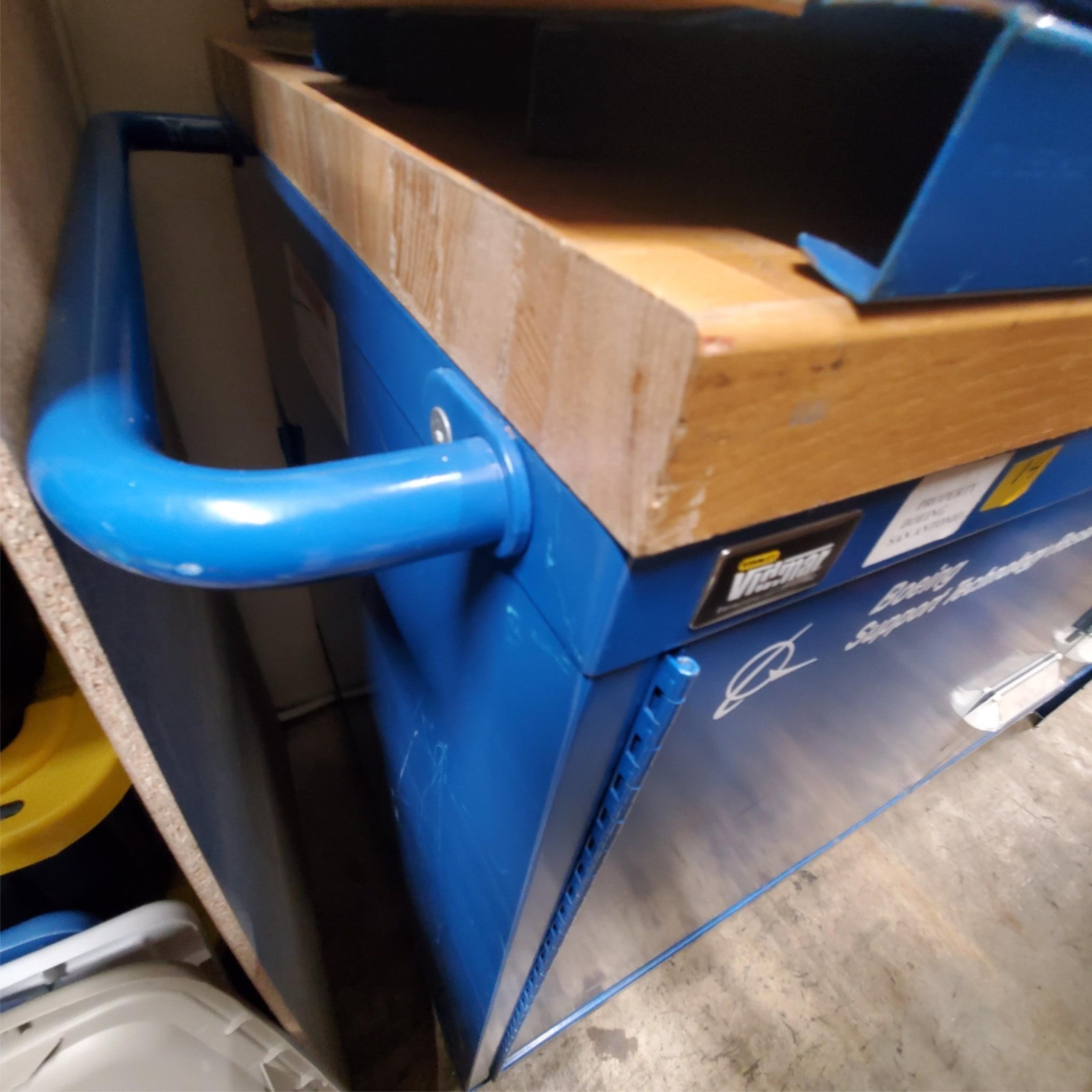 Vidmar Double Wide Shelf Cabinet Garage Storage Blue (14) | eBay