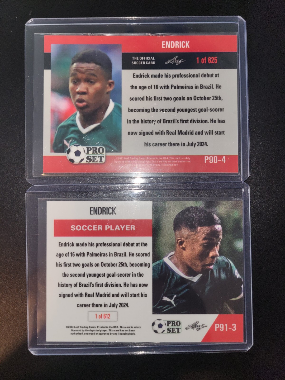 2022 Endrick Felipe Pro Set Prospect 2 Card Set Brazil/ Real Madrid | eBay