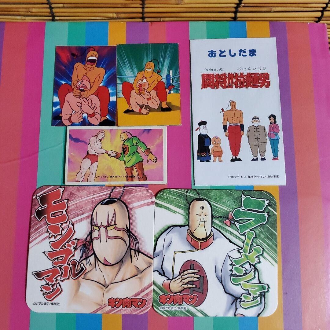 Kinnikuman Muscle Man Card Set Ramen Man Mongolian Man Anime Character ...