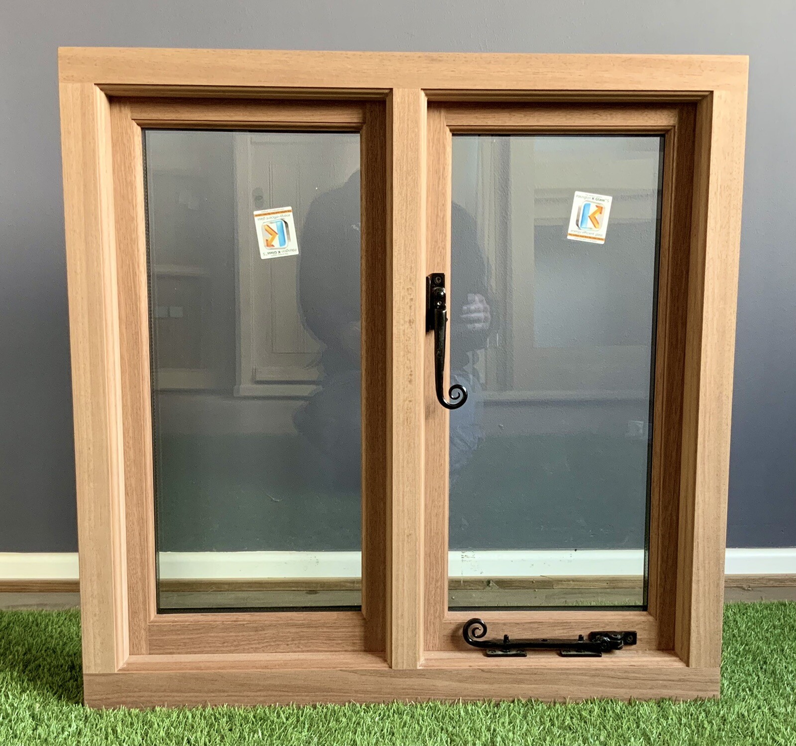 Window Double Glazed Windows Solid Sapele Hardwood 750mm x 750mm ...