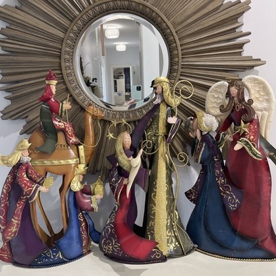 Rare Nativity Scene Complete Set Of 3 Vtg 2005 Home Interiors Metal In ...