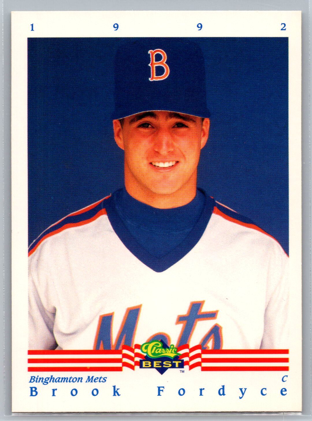 Brook Fordyce 1992 Classic Best Set Break BASEBALL #25 Binghamton Mets ...