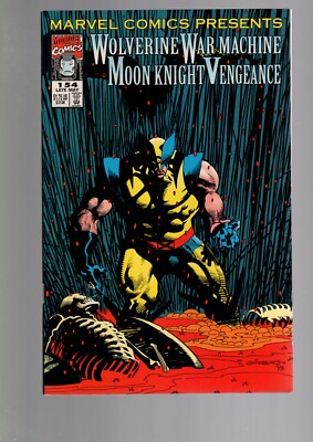 MARVEL COMICS PRESENTS 154 - WOLVERINE MOON KNIGHT 1988 SERIES -MARVEL ...
