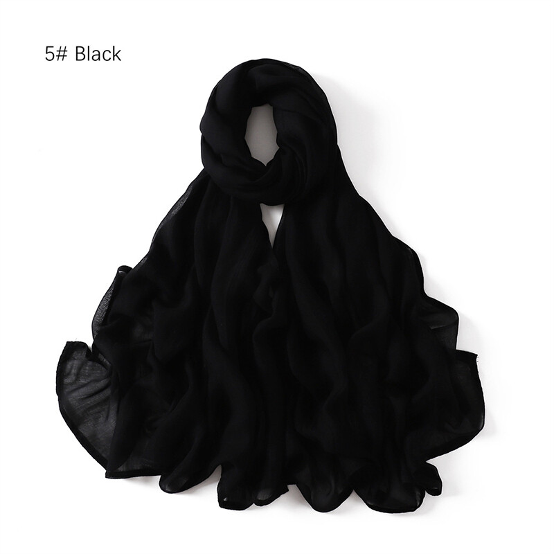 Women Muslim Hijab Head Wrap Scarf Shawl Cotton Headscarf Islamic ...