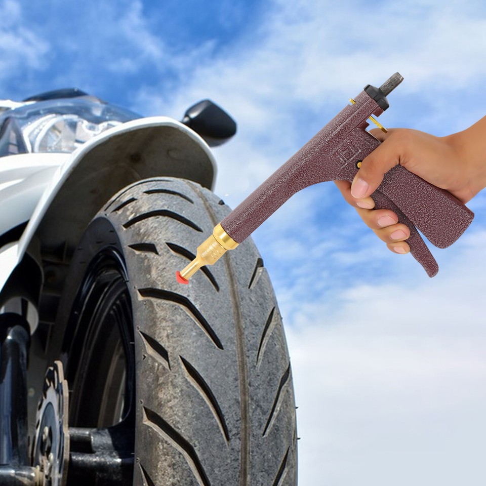 Tire Plugger Tubeless Tire Wheel Repair Gun Kit Mushroom Plug Probe ...