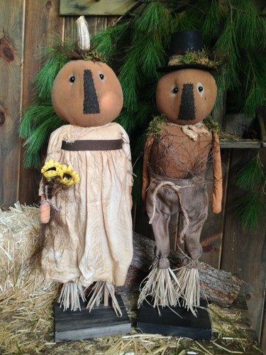 NEW!! Beautiful Primitive Farmhouse Autumn Halloween Large BOY/GIRL ...