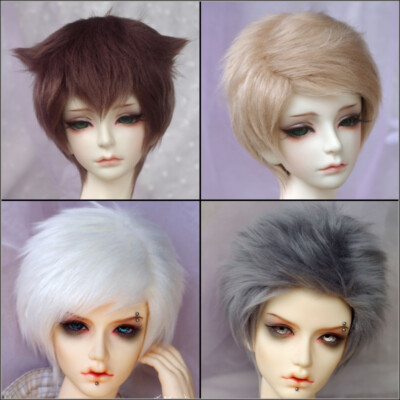 New BJD plush fabric wig 6 colors 1/12 1/8 1/6 1/4 1/3 DD MSD non-slip ...