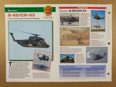 Sikorsky S-65/CH-53 Helicopter specs photos info sheet | eBay