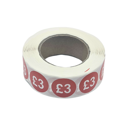 1000x 25 mm red price self adhesive stickers sticky labels | eBay UK