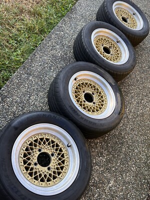 14x6 Gold Western Mesh Wheels Et15 4x114.3 4x4.5 Epsilon | Rear ...