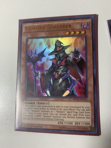 Yugioh 1st VLP Vampire Sorcerer MP14-EN151 Ultra Rare | eBay