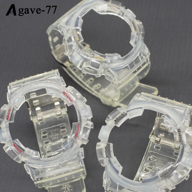 Transparent Waterproof Watch Band +Case Cover For Casio G-Shock GA-100 ...