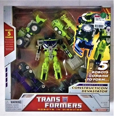TRANSFORMERS CLASSICS DEVASTATOR CONSTRUCTICON 5 PACK FIGUREN SEALED ...