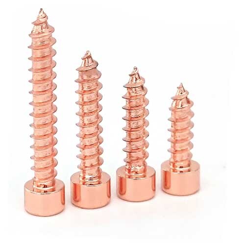 M5 M6 Plated Rose Gold SUS304 Allen Screws Hexagon Socket Cup Head Self ...