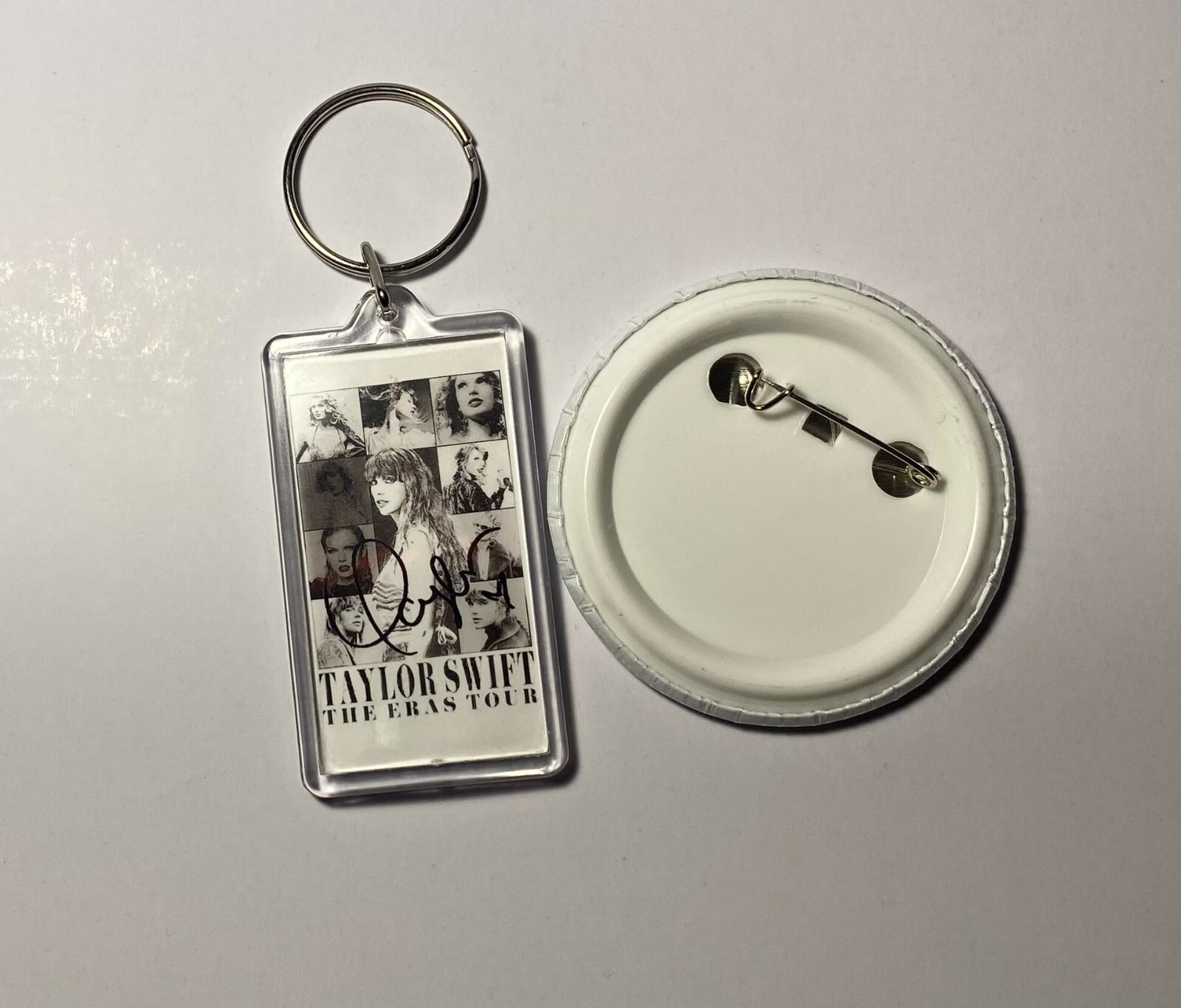 2023 Eras Tour TAYLOR SWIFT VIP MERCH KEYCHAIN & button merchandise ...