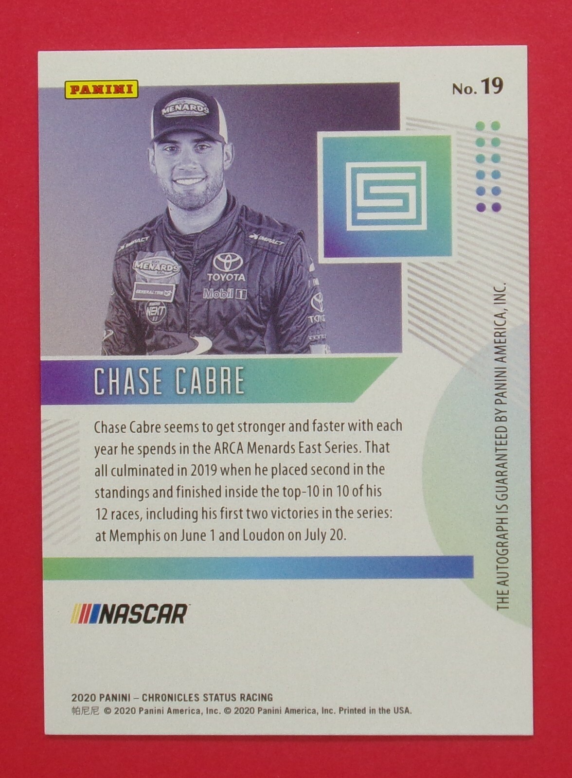 2020 Panini Chronicles Status Chase Cabre 237/300 Autographs #19 | eBay