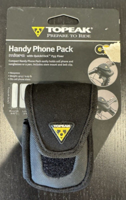 Topeak Bicycle Handy Phone Pack Micro w/ QuickClick Fixer F55 Bag w ...