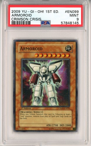 YUGIOH 1ST ED CRMS-EN099 ARMOROID SUPER RARE PSA 9 MINT #57848145 | eBay