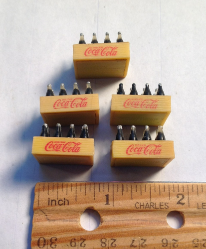 5 MINIATURE COCA COLA SODA CASES DOLL HOUSE TRAIN DISPLAY SET-UP | eBay