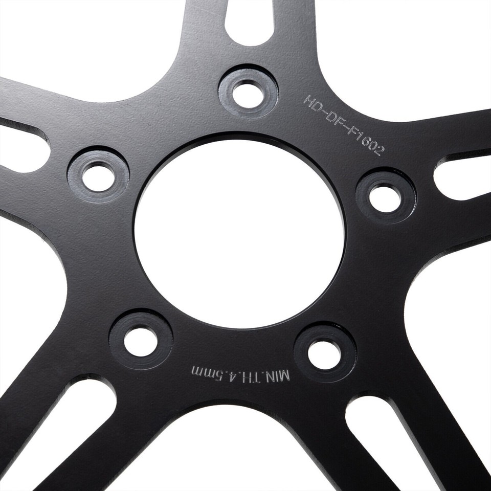 Floating 14" Big Front Brake Rotor w/ Bracket for Harley Dyna Fat Bob ...