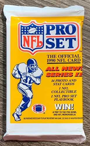 1990 Pro Set Football - Series 2 - Unopened Pack - FREE SHIP 🏈 Emmitt ...