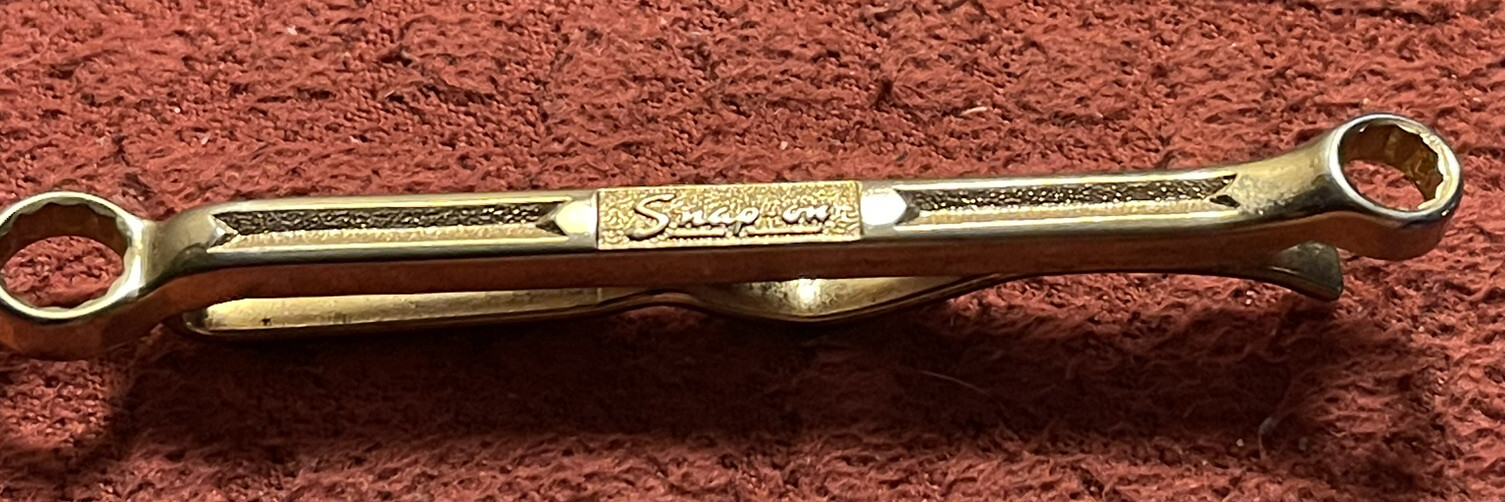 Vtg SNAP ON Tools Box End Combination Wrench Gold Ton… - Gem