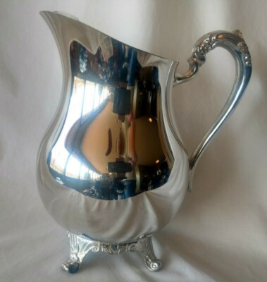 ANTIQUE F.B. ROGERS SILVER CO. SILVER PLATED PITCHER WITH ICE CATCH | eBay