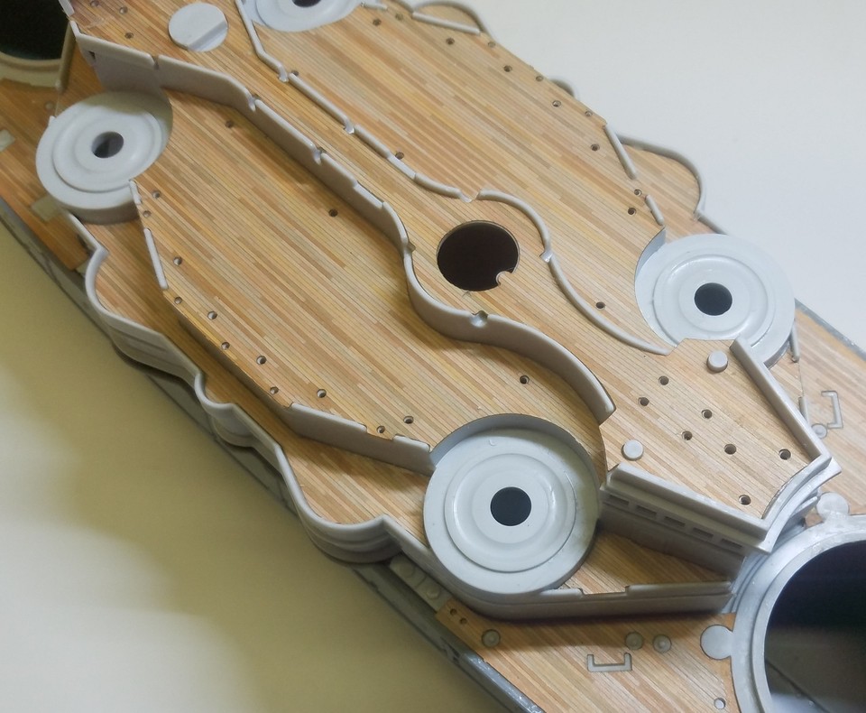 Wood Deck for 1/225 USS Oregon (fits Glencoe/ITC kits) by Scaledecks ...