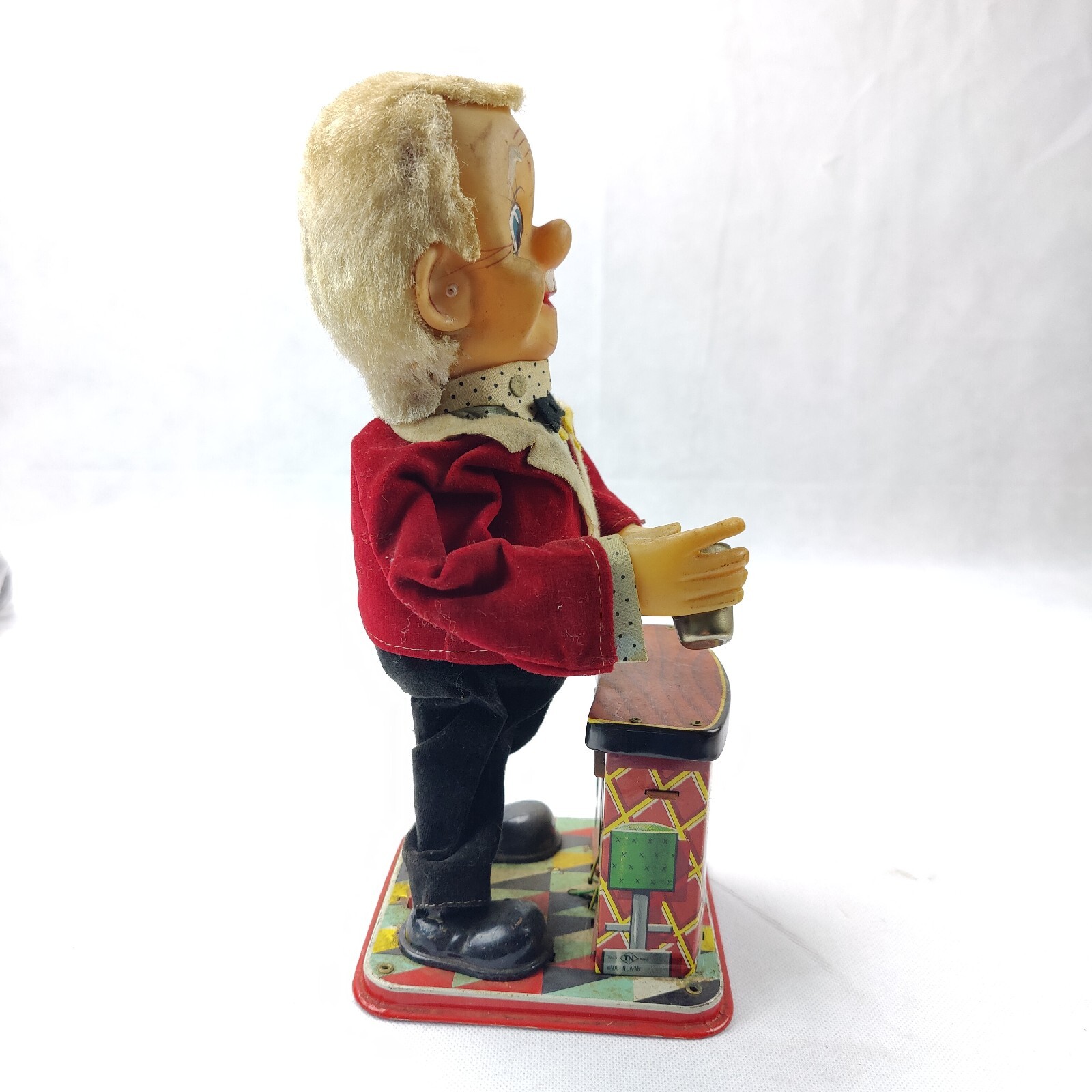 Vintage Rosko Battery Operated Bartender Tin Toy | eBay