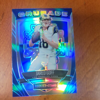 Jared Goff 2017 Rookies & Stars Crusade Blue Prizm Los Angeles Rams ...