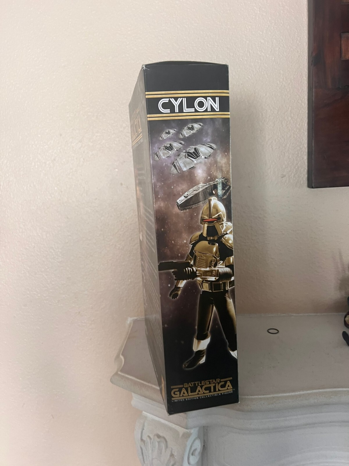 Gold Cylon Commander & Stand Set 12" Battlestar Galactica Majestic ...