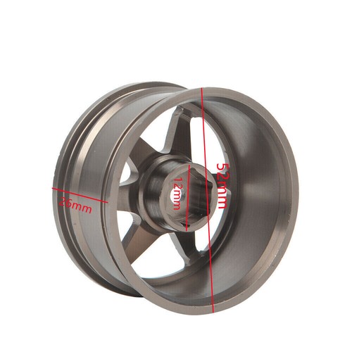 4Pcs Aluminum Wheels Hub Rims For 1/10 RC Car Tamiya TT-01 TT02 Sakura ...