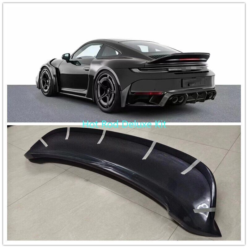 Carbon Fiber Rear Trunk Spoiler Wing For Porsche 911 992 Carrera Turbo ...