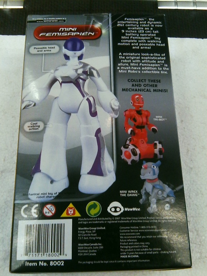 WoWWee Mini Femisapien Robot 8002 Model | eBay
