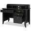 Elegant Computer Desk Laptop Black Writing Table Spacious Workstation ...