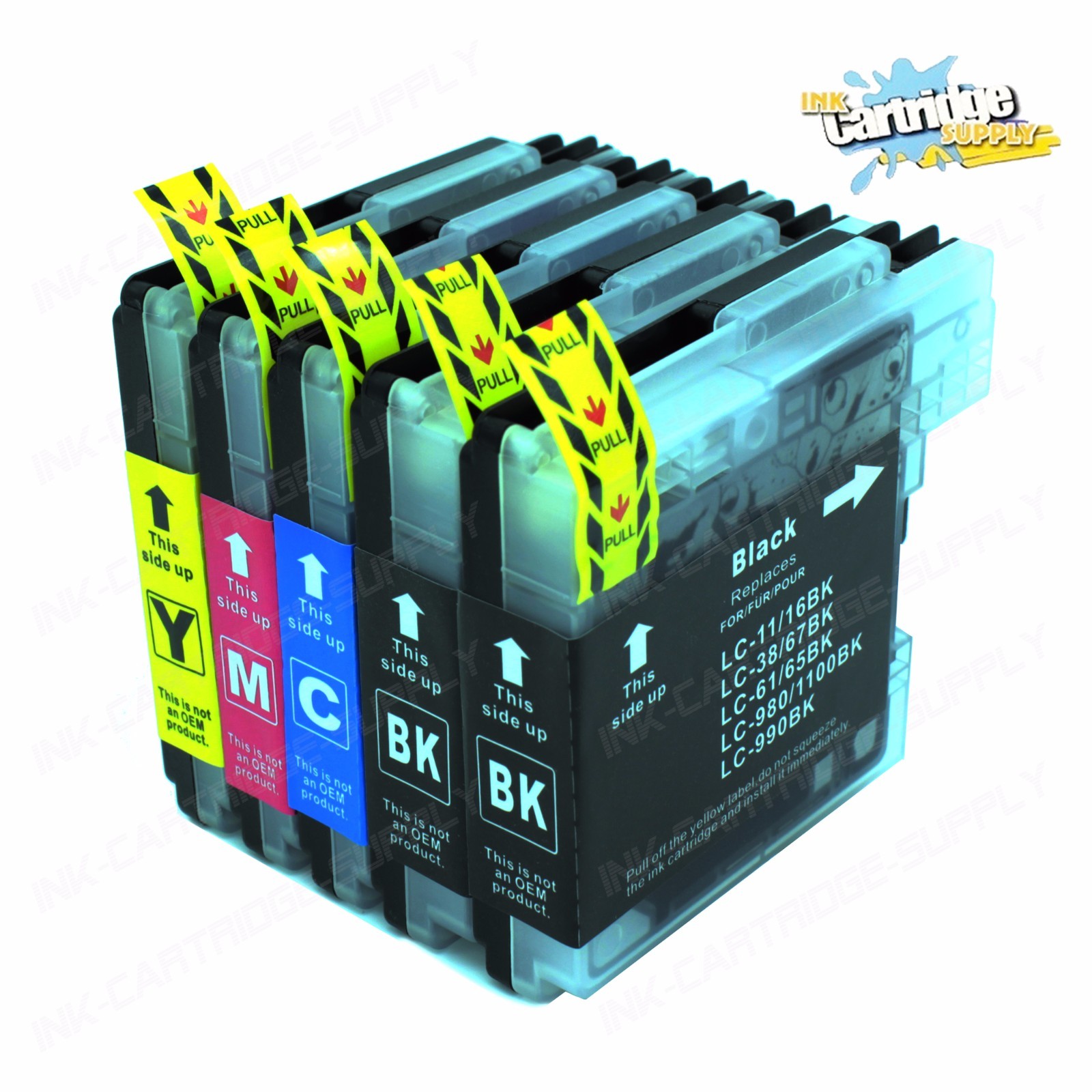 5Pk LC65 LC61 XL Ink for Brother MFC-5890CN MFC-5895CW MFC-6490CW MFC ...