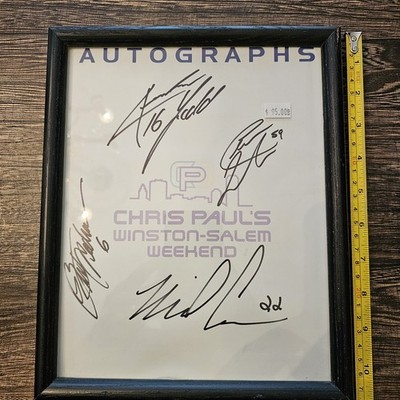 Chris Paul Winston Weekend Bowling Charity NBA Autograph Signed Framed ...