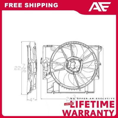 Engine Cooling Fan Assembly For 2007-2016 BMW 335i 135i Z4 335xi | eBay