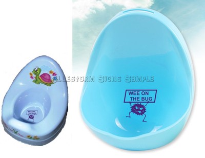 Potty Toilet Training Wee on the Bug Toilet Urinal Sticker Great for ...