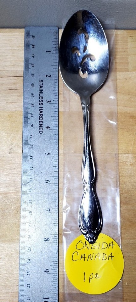 Oneida Stainless Canada STRATHMORE Slotted Serving Spoon | eBay