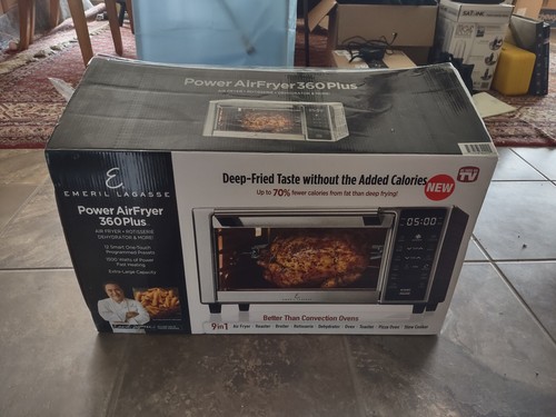 Emeril Lagasse Stainless Steel Power AirFryer 360 Plus Toaster Oven ...