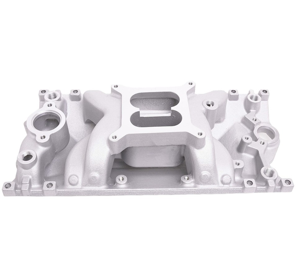 SB Chevy Intake Manifold Air Gap Dual Plane SBC V8 350 96-02 Vortec L31 ...
