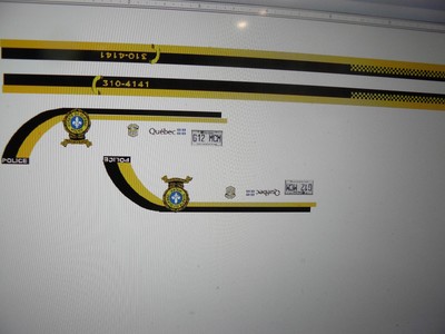 Quebec Canada Police Rollback Tow Truck Decals 1:24 | eBay