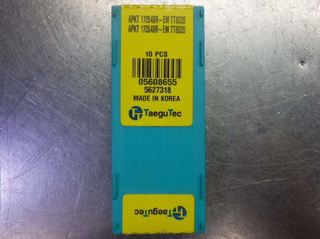 TaeguTec Carbide Inserts QTY10 APKT170548R-EM TT8020 (LOC1563B) | eBay
