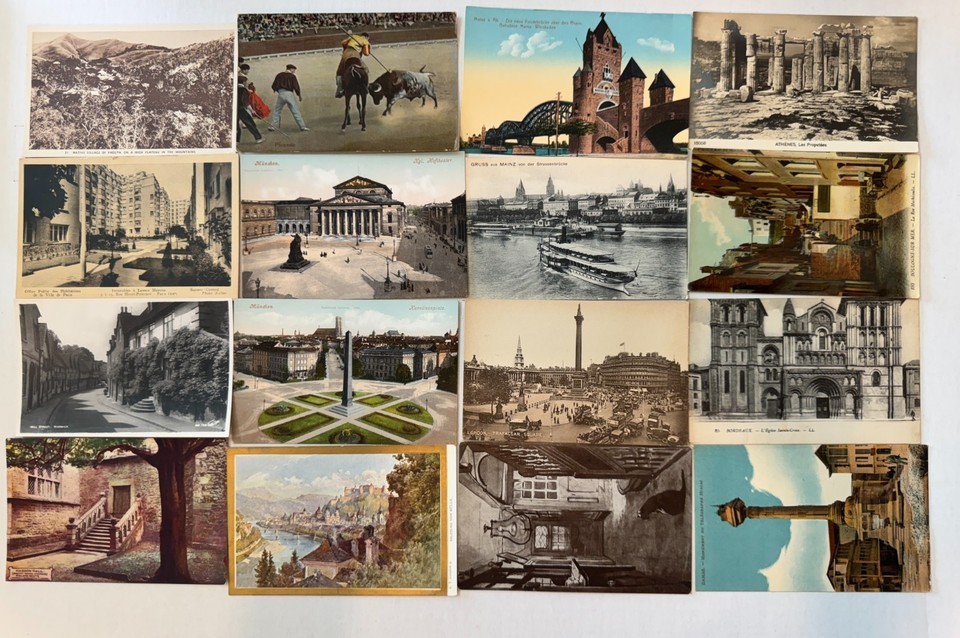 100 UNUSED Foreign Views Vintage Postcard Lot CHEAPER THAN HALLMARK! | eBay