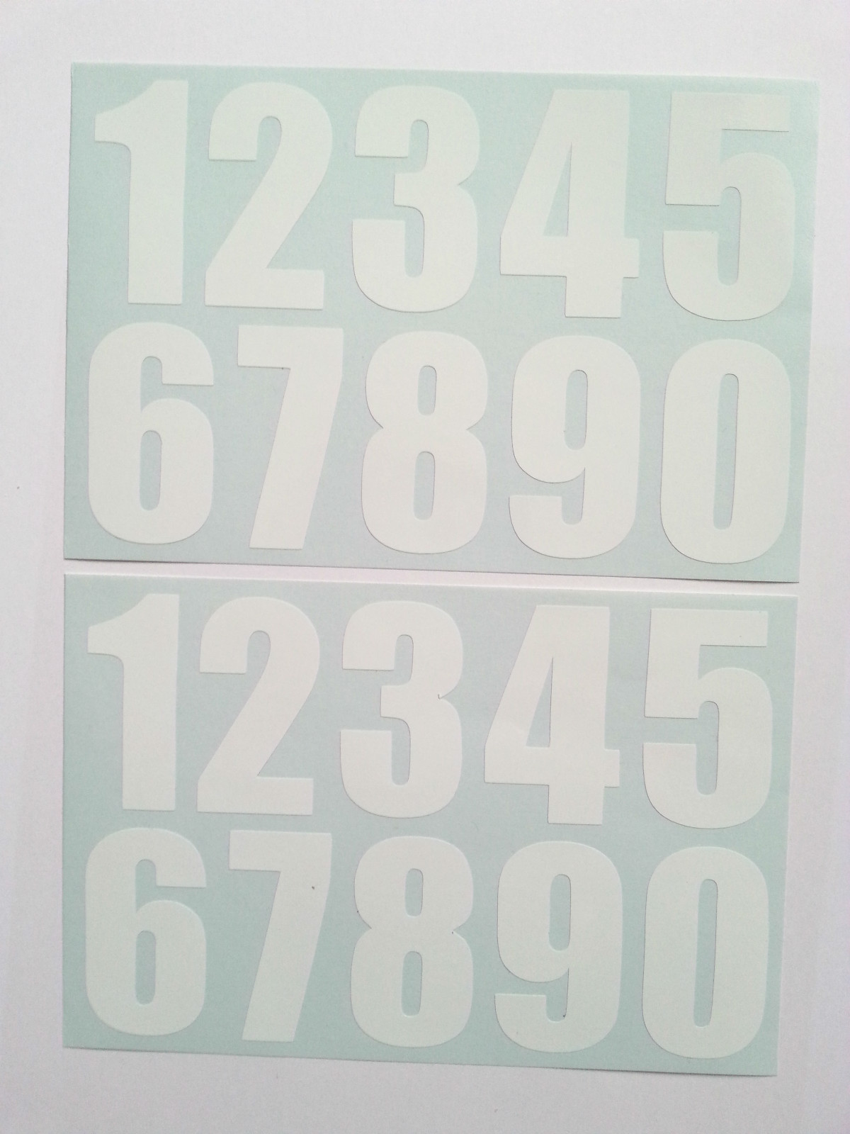 20 x 2 Inch Vinyl Numbers * Self Adhesive * Peel & Stick*window* sunny ...