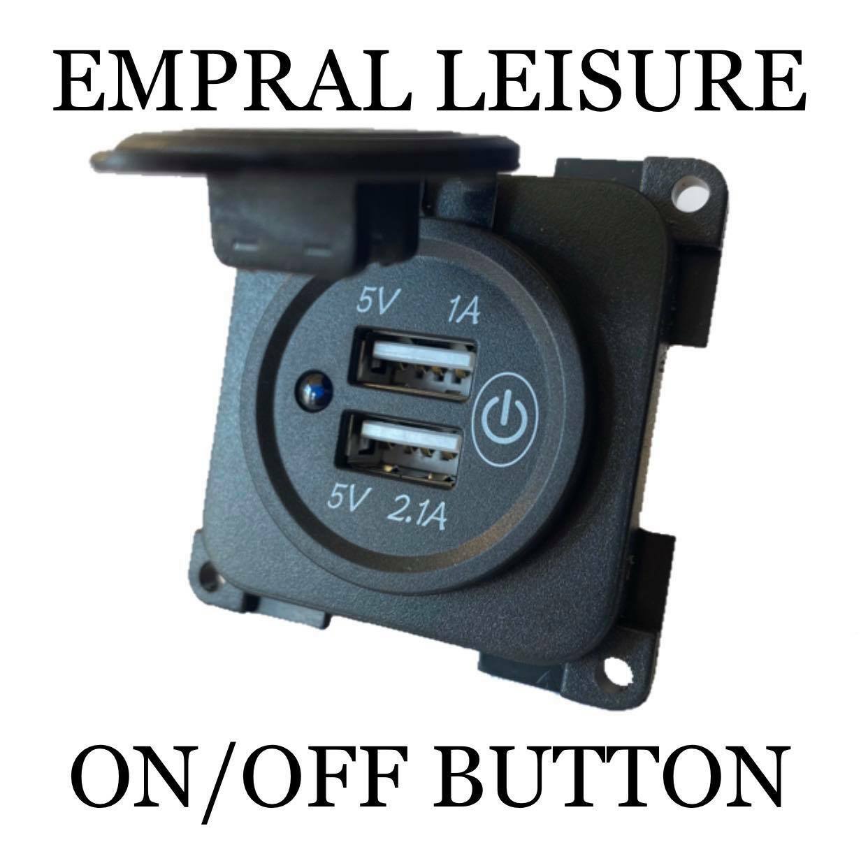 12v CBE C-Line Double Dual USB Socket Charger For Motorhome Campervan ...