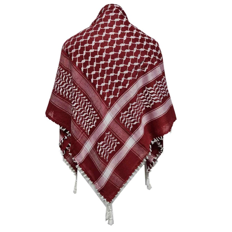 Unisex Many Colours Grey Maroon Arab Head Scarf Wrap Arafat Keffiyeh ...
