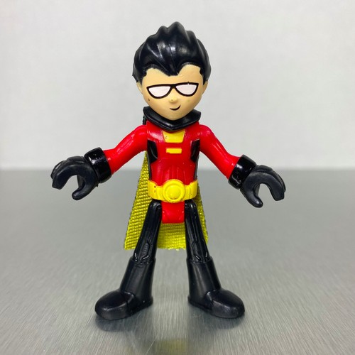 Imaginext DC Teen Titans Go! ROBIN figure red & black from Jet plane ...