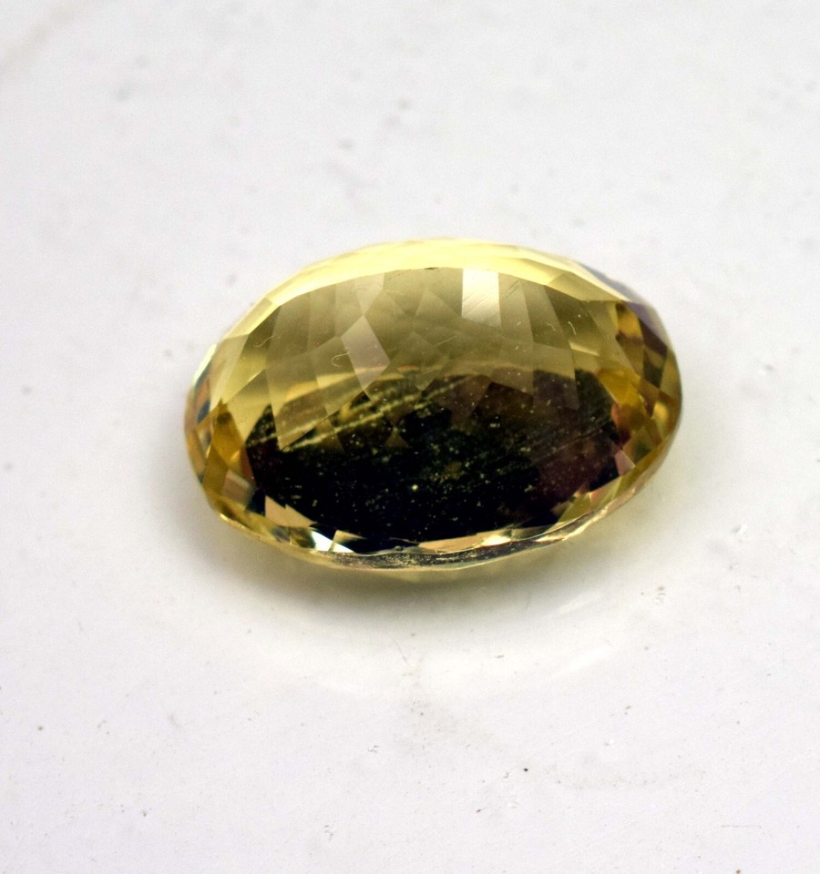 Natural Quartz Green Quartz Faceted Lemon Quartz Oval Cut 13.35 Ct ...
